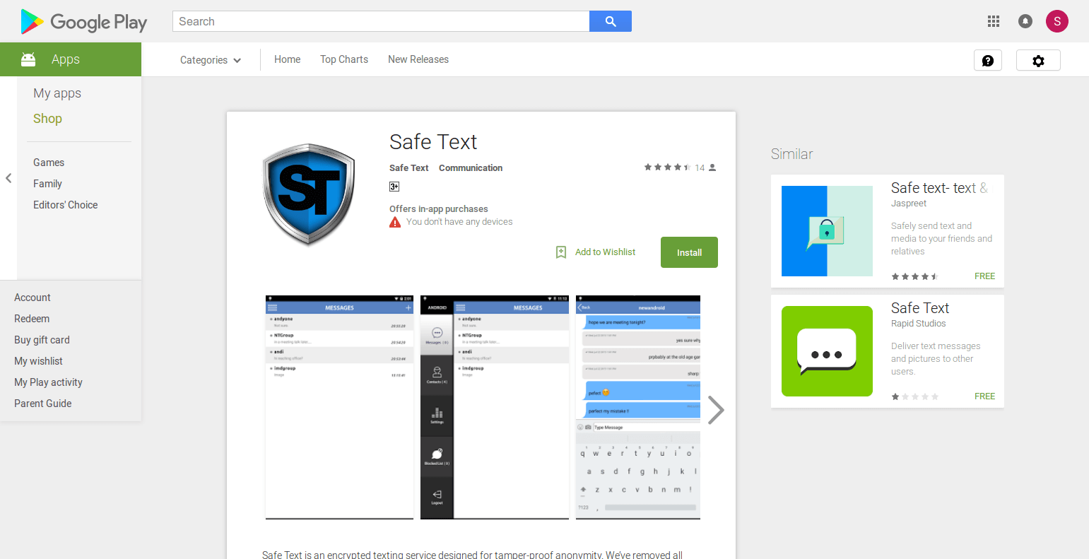 Safe Text - Intersoft Professional